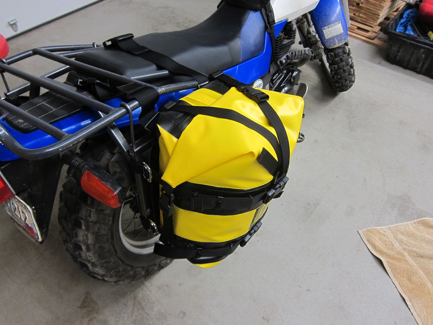 Wolfman Expedition Dry Bags on the TW200 | TW200 Forum
