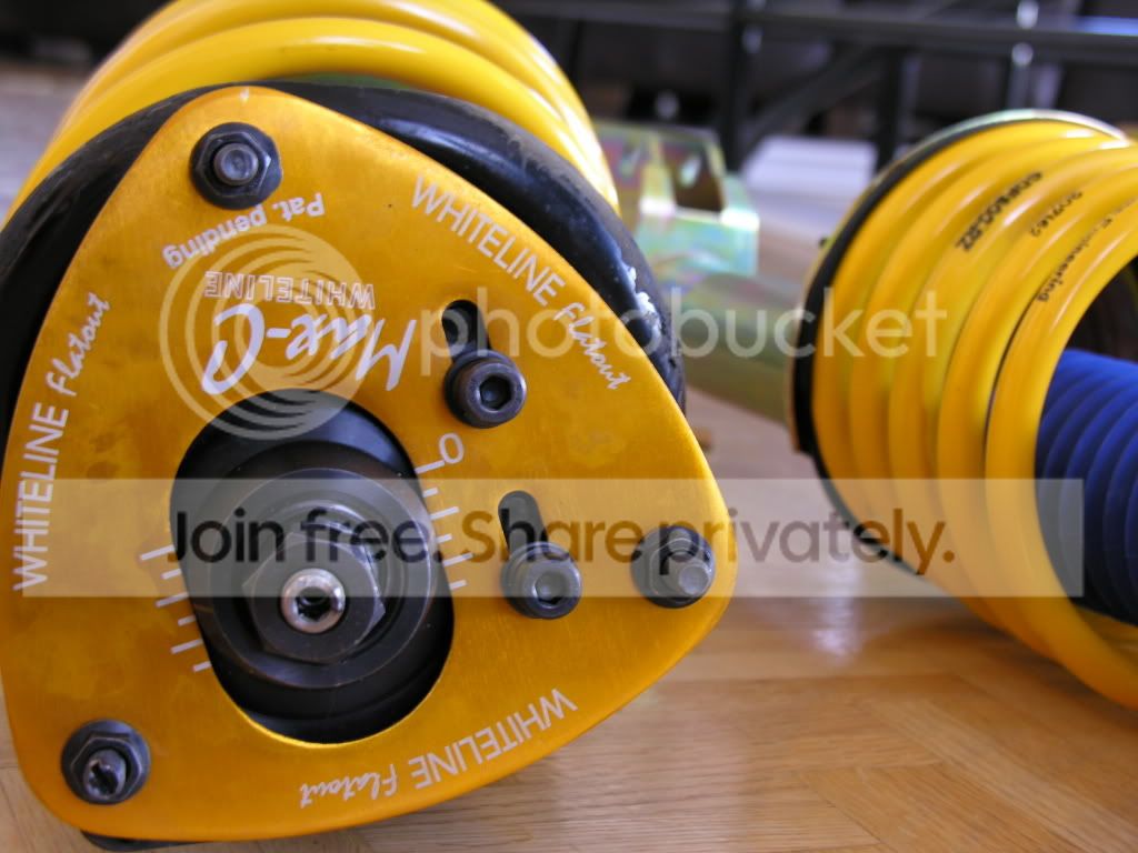 Suspension/Stiffening - Ohlins, RCE Yellows, Whiteline Camber plates ...